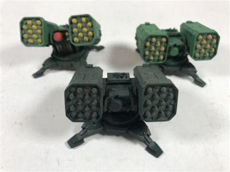 3x Tarantula Hyperios Missile Launcher Space Marines Warhammer 40k