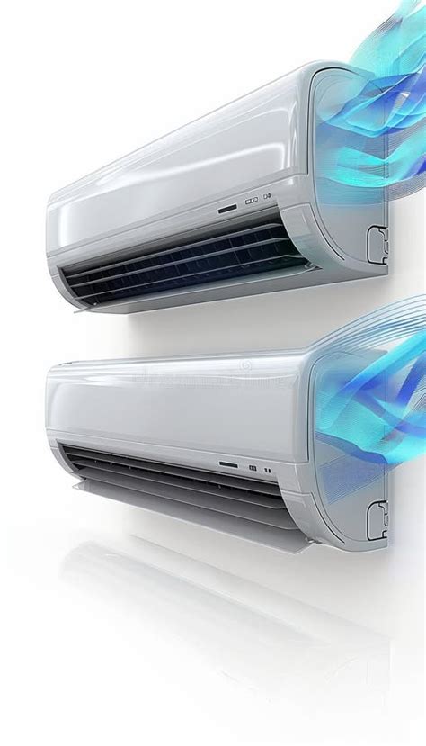 Realistic Air Conditioning Split System Mockup For Home And Office