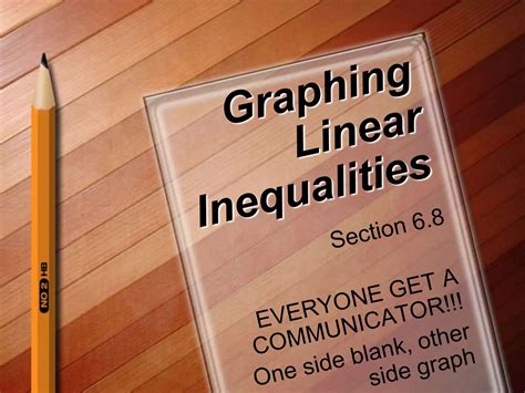 Ppt 68 Graphing Linear Inequalitiesppt