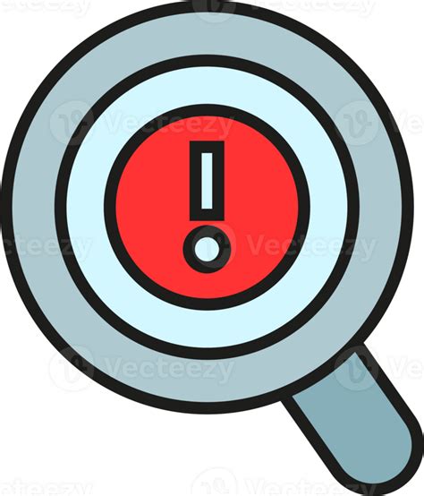 error magnifier scan icon 65979667 png