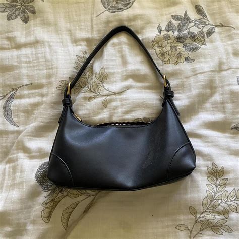 Black Baguette Shoulder Bag From The Iconic Depop