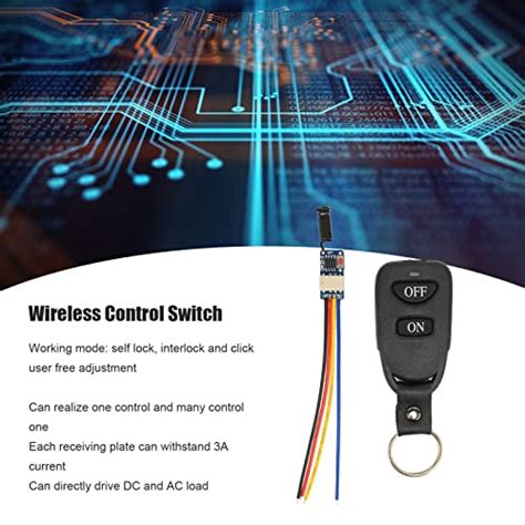 Goshyda Wireless Remote Switch Dc 5v24v 3a Mini Relay Wireless Remote Control Switch