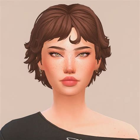40 Best Sims 4 Short Hair Cc Bob Pixie Curly Buns Cuts And More In 2025 Sims Hair Sims