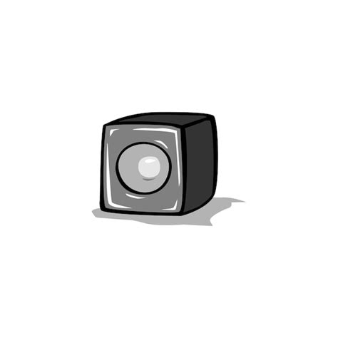 Premium Vector Speaker Cartoon Isolated On White