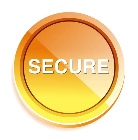 Secure Button Icon Stock Vector By ©sarahdesign85 70280869