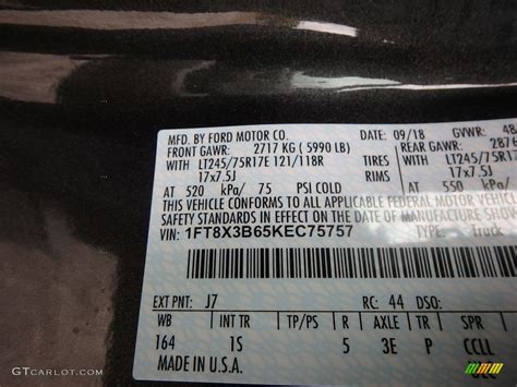 2019 F350 Super Duty Color Code J7 For Magnetic Photo 129890182 GTCarLot Com