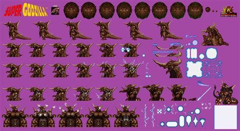 Super Godzilla Sprites