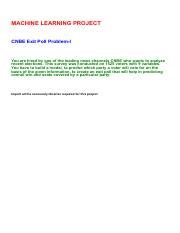 Machine Learning Project Python Report Jupyter Notebook Pdf MACHINE LEARNING PROJECT CNBE
