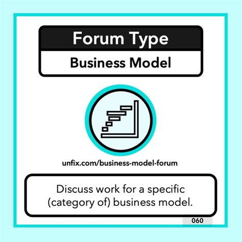 Business Model Forum — Unfix