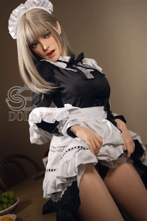 Big Booty Maid Sex Doll Gloria 161cm Movable Jaw With Oral Structure
