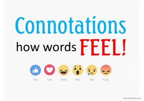 1 Connotations English Esl Powerpoints