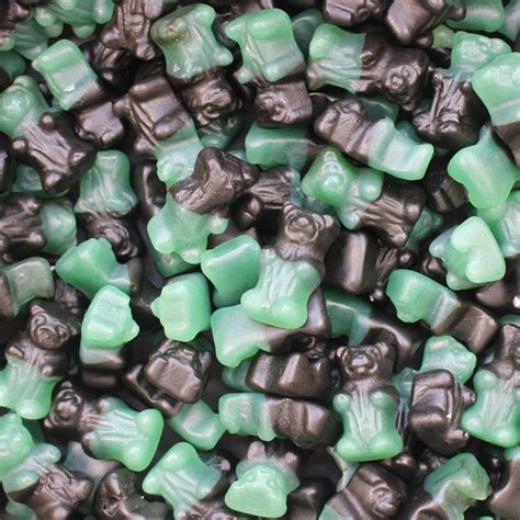 Pandabeertjes Drop Mint Peppermint And Mild Salt Liquorice Gummy Bears