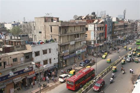 Calles De La Ciudad De Delhi La India Foto De Archivo Editorial