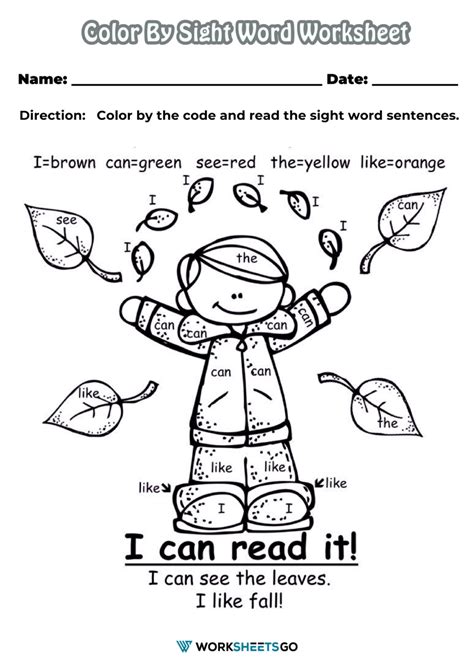 Asl Color By Code Second Grade Sight Words Worksheets Educational