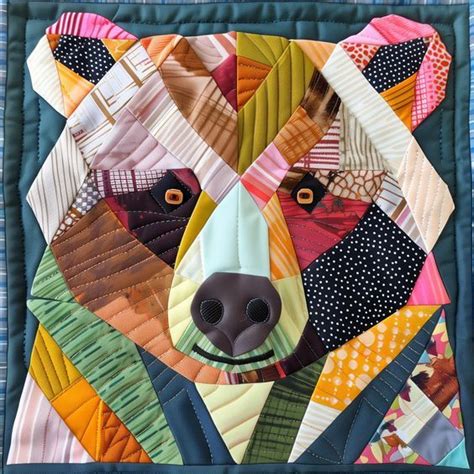 Bear Patchwork Pattern Bear Quilt Pattern Bear Sewing Pattern Animal