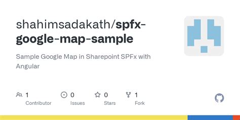 Github Shahimsadakath Spfx Google Map Sample Sample Google Map In Sharepoint Spfx With Angular