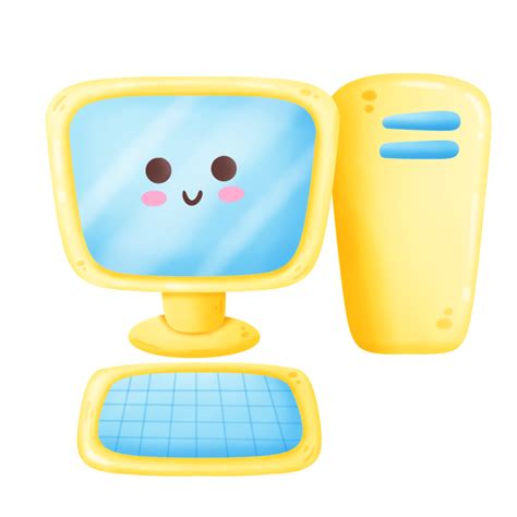 Cute Computer Cartoon Illustration 27707024 Png