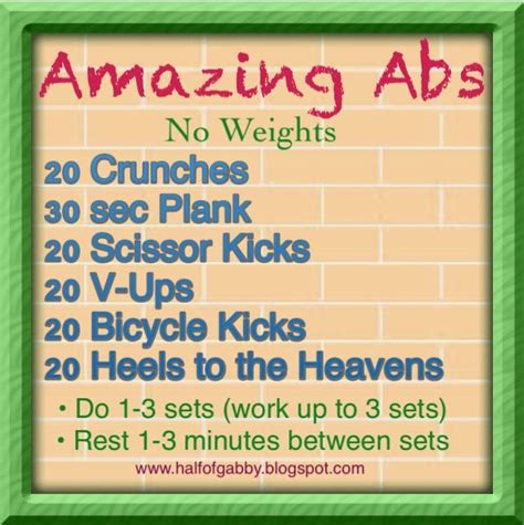 Half Of Gabby How To Lose Weight And Get Fit Amazing Abs Workout No
