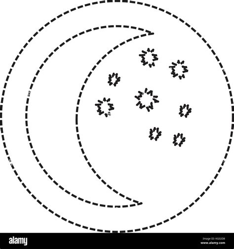 Waning Crescent Vector Illustration Stock Vector Image And Art Alamy