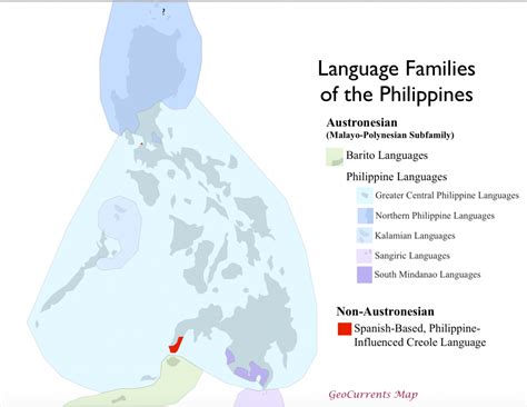 Chavacano A Spanish Based Creole Language Of The Philippines Geocurrents