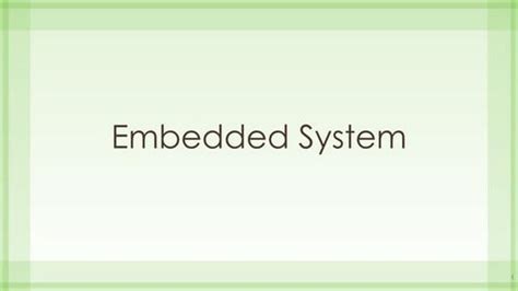 Embedded Devicepptx Home Appliances Home And Garden