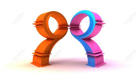 3d 渲染描繪白色背景下男性同性夥伴關係的同性戀性別符號 渲染 背景 3d渲染 背景 符號 背景圖片素材，渲染 3d 3d渲染高清背景桌布圖案免費下載 Lovepik