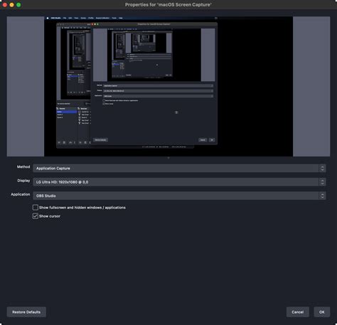 Display Capture Sources OBS