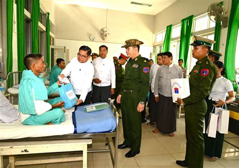 ကချင်ပြည်နယ်ဝန်ကြီးချုပ် ဦးခက်ထိန်နန် အမှတ်၁ တပ်မ‌တော်ဆေးရုံကုတင