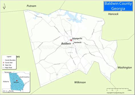 Map Of Baldwin County Georgia Thong Thai Real