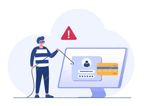 Premium Vector Database Security Phishing Hacker Attack Concept Hackers Stealing Personal Data