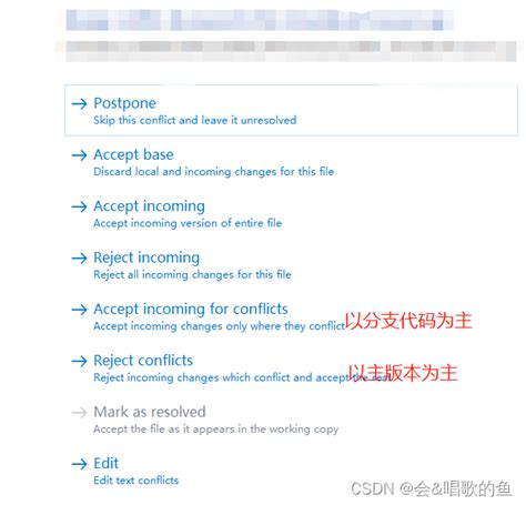 svn如何合并代码以及解决合并冲突的问题 把分支代码合并到主版本 svn merge代码合并 csdn博客