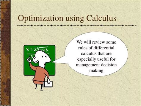 Ppt Optimization Using Calculus Powerpoint Presentation Free
