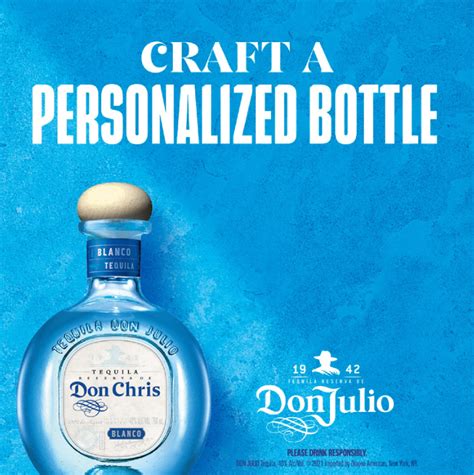 Don Julio Tequila Blanco Custom Label Presale 750ml Nationwide Liquor