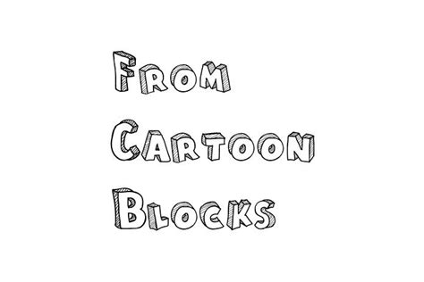 From Cartoon Blocks Font Free Font Download