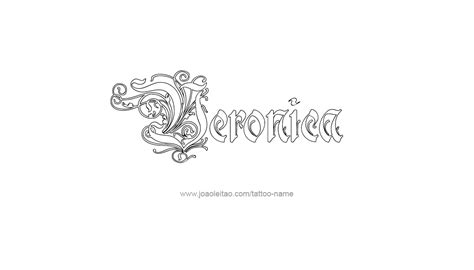 Veronica Name In Cursive