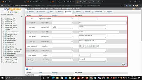 How To Add An Admin User To The Wordpress Database From Phpmyadmin Hostingsewa Blog
