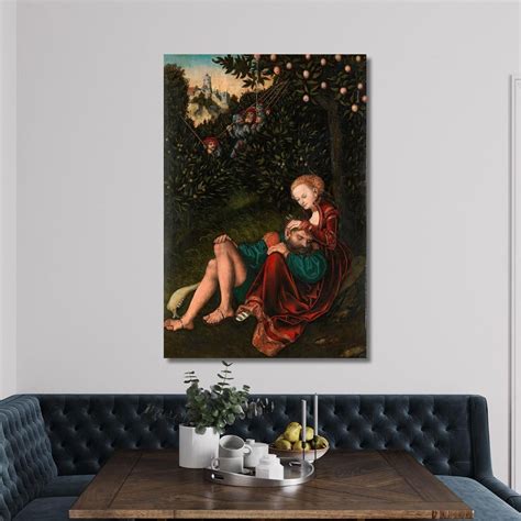 Samson And Delilah Lucas Cranach The Elder Canvas Print