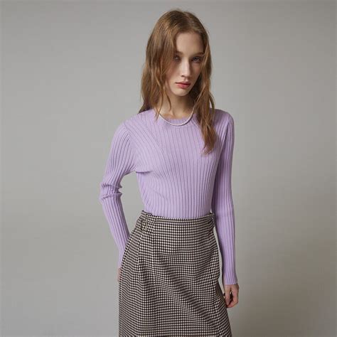 나이스클랍 라운드골지 니트 탑 N233ywk820 감도 깊은 취향 셀렉트샵 29cm