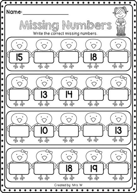 Free And Fun Missing Number Worksheets Tulamama