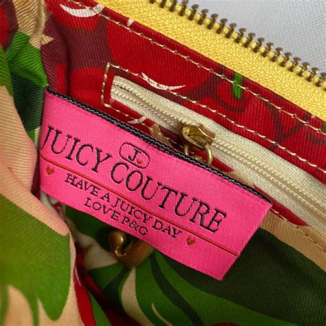 Juicy Couture Cherry Yellow Baguette Bag Shoulder Bag Y2k Coquette