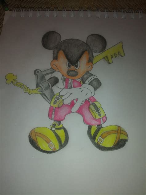 I Drew Mickey With His Keyblade Thoughts R Kingdomhearts