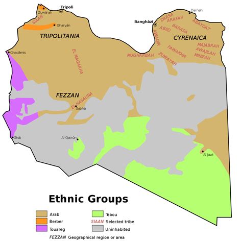 Libya Ethnic Groups Rlibya