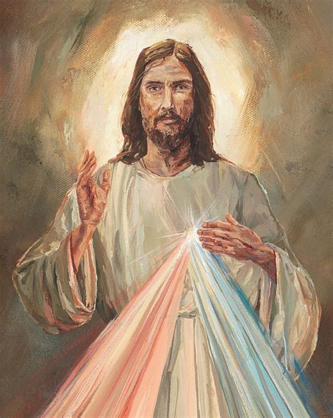 Divine Mercy Print St Faustina Jesus I Trust In You Catholic Art Etsy