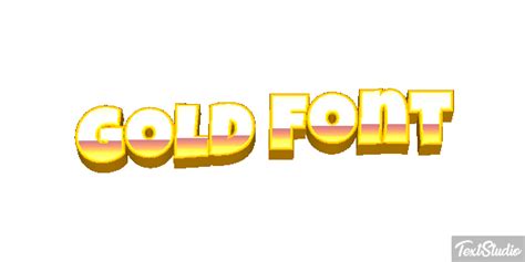 Gold Font Font Animated  Logo Designs