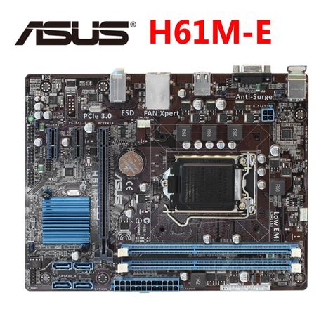 Asus H61m E Placa Mãe 100 Original Ddr3 16g H61me Lga 1155 Para Intel