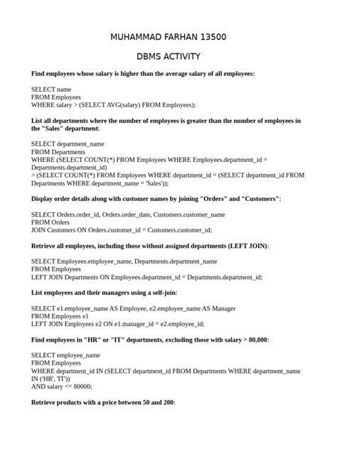 dbms activity pdf databases