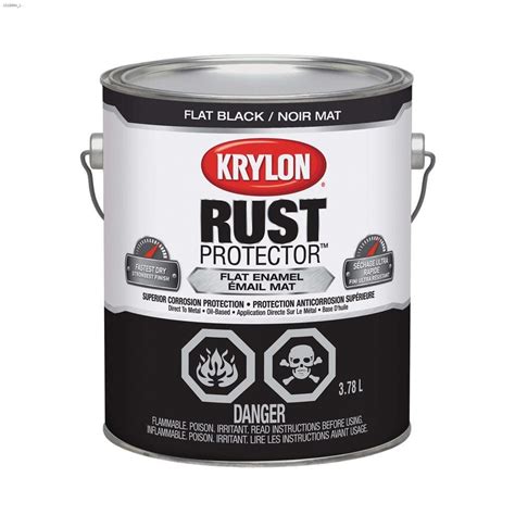 Rust Protector 378 L Flat Black Rust Preventative Enamel Spray Paint