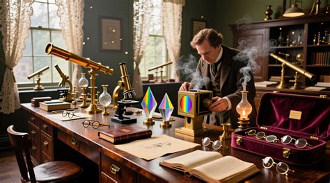 Free Victorian Optics Laboratory Image Victorian Laboratory Optics