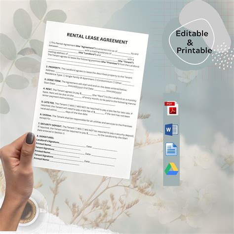 Free Lease Agreements Templates