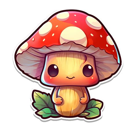 Chibi Mushroom Vinyl Sticker Jeep Stickers